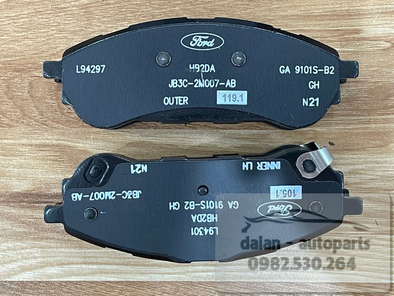 [Chính hãng] Má phanh sau Ford Ranger Raptor 2.0 2018 2019 2020 ...